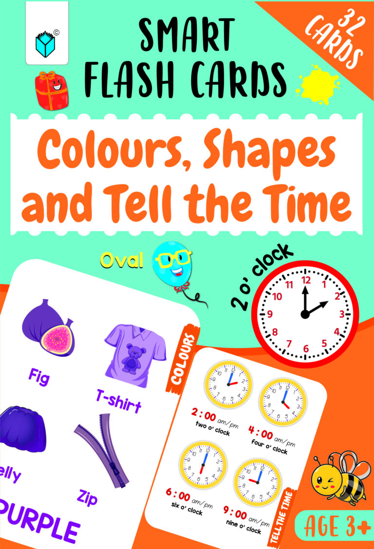 Smart Flash Cards – Colours, Shapes and Tell the Time – almaqtabooks.com